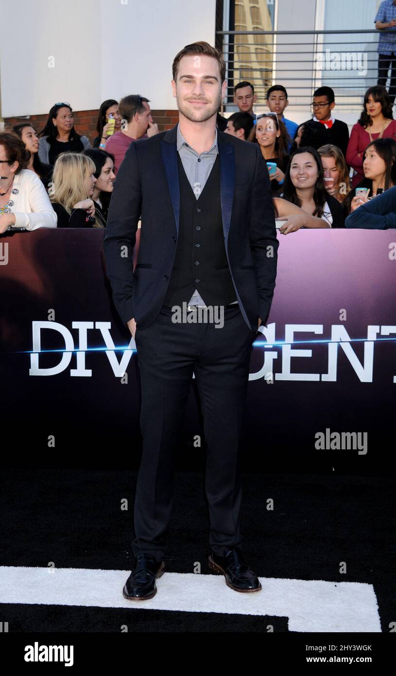 Grey Damon arriving for the Divergent Premiere held at the Regent Bruin ...