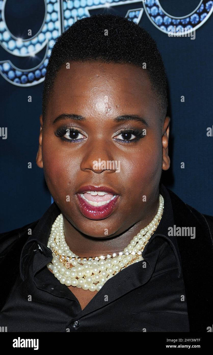 Alex Newell arriving for the 100th Episode Celebration of Glee held at ...