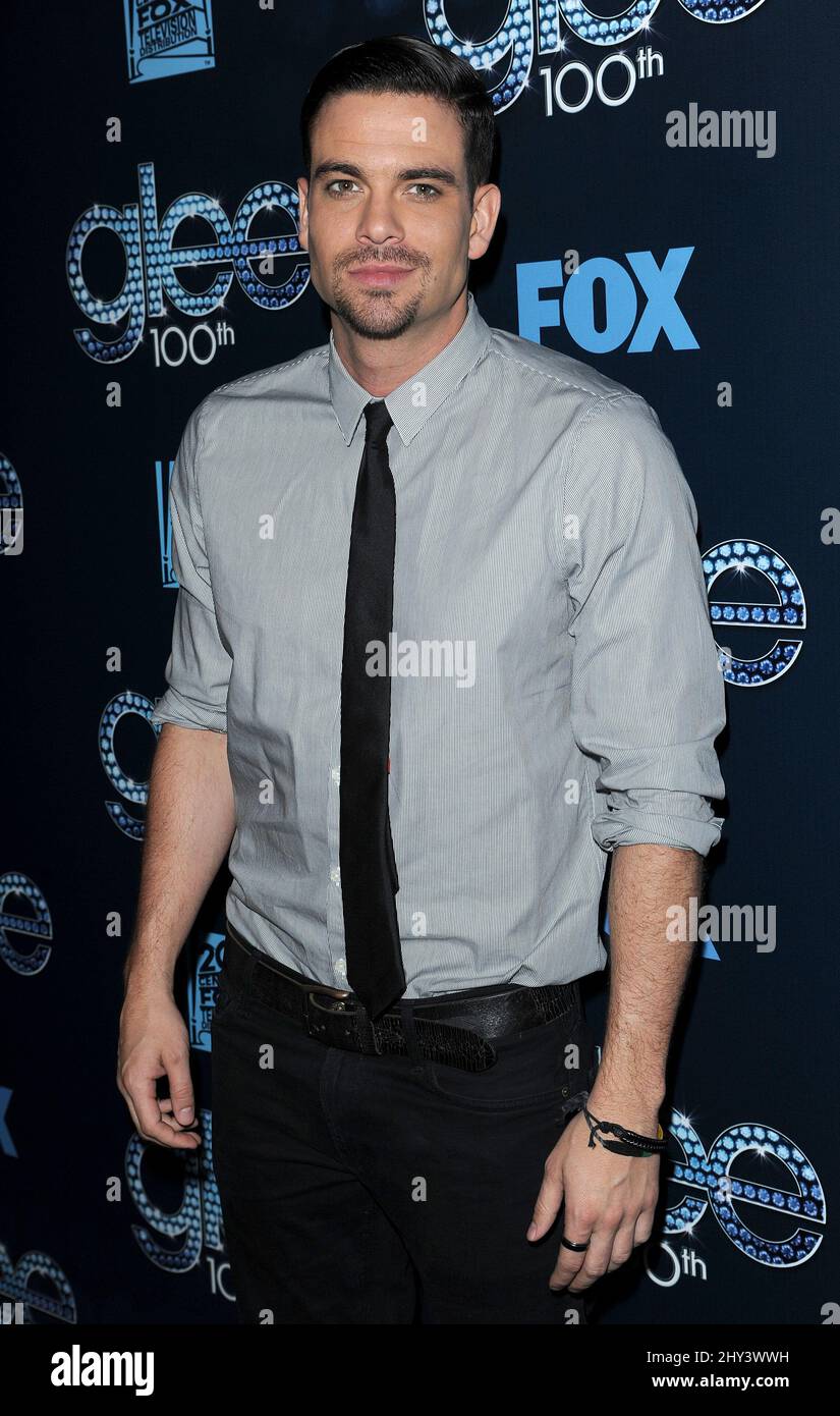 Mark Salling arriving for the 100th Episode Celebration of Glee held at ...