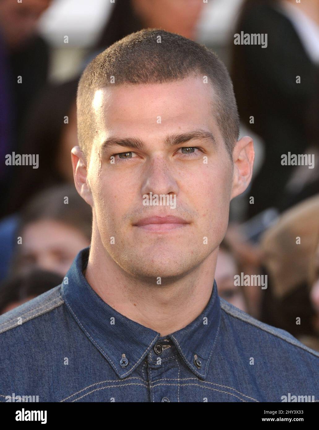 Greg Finley attending the 'Divergent' Premiere in Los Angeles Stock ...