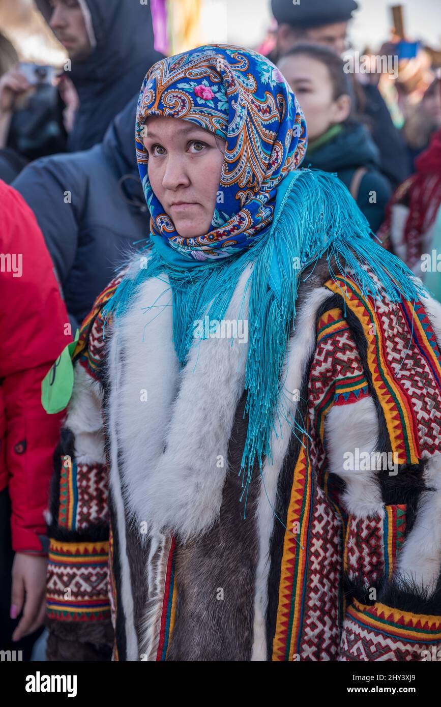 Samoyed woman in traditional clothes hi-res stock photography and ...