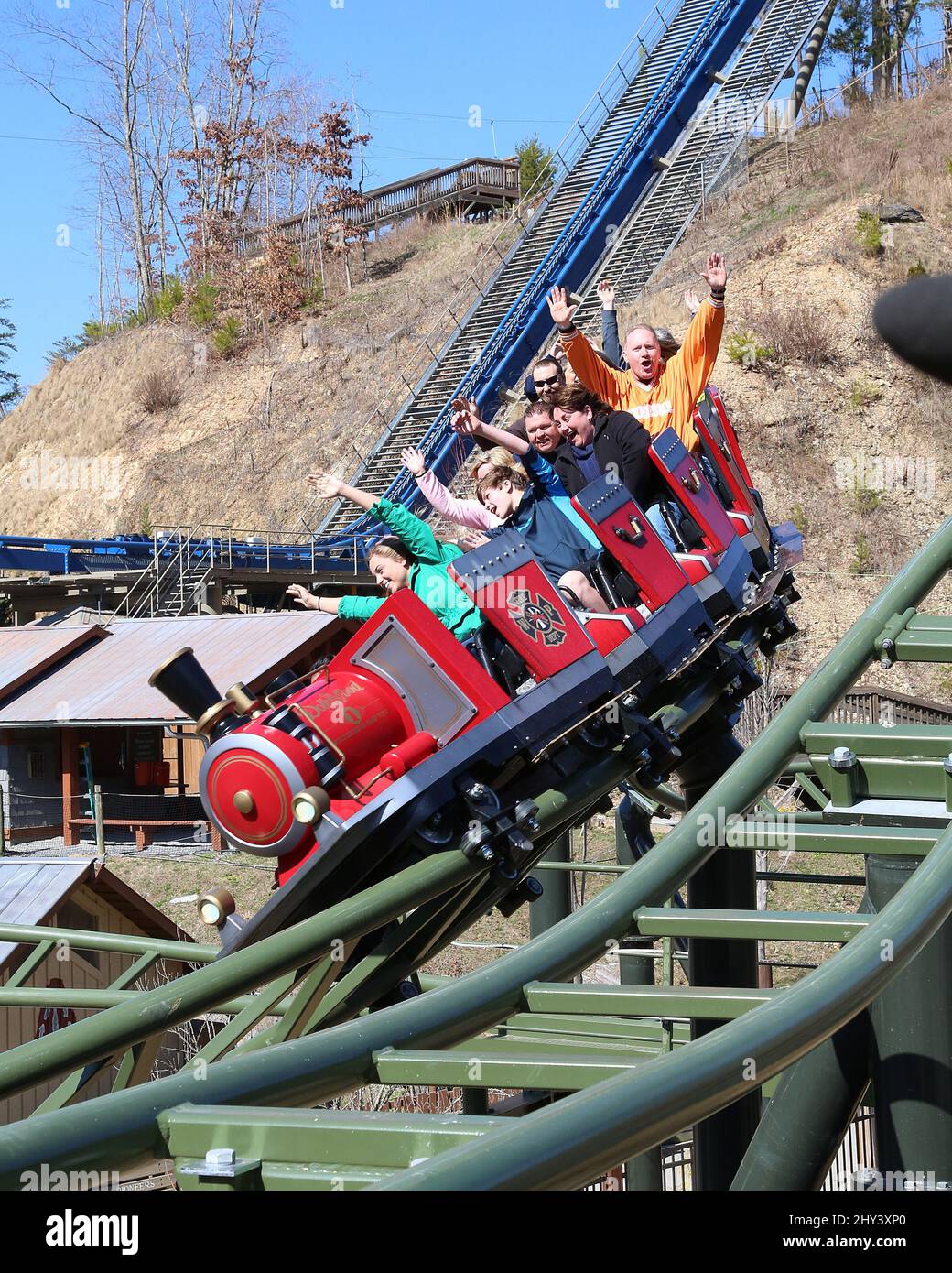 Dolly Parton Launches the FireChaser Express at the Wilderness Pass at ...
