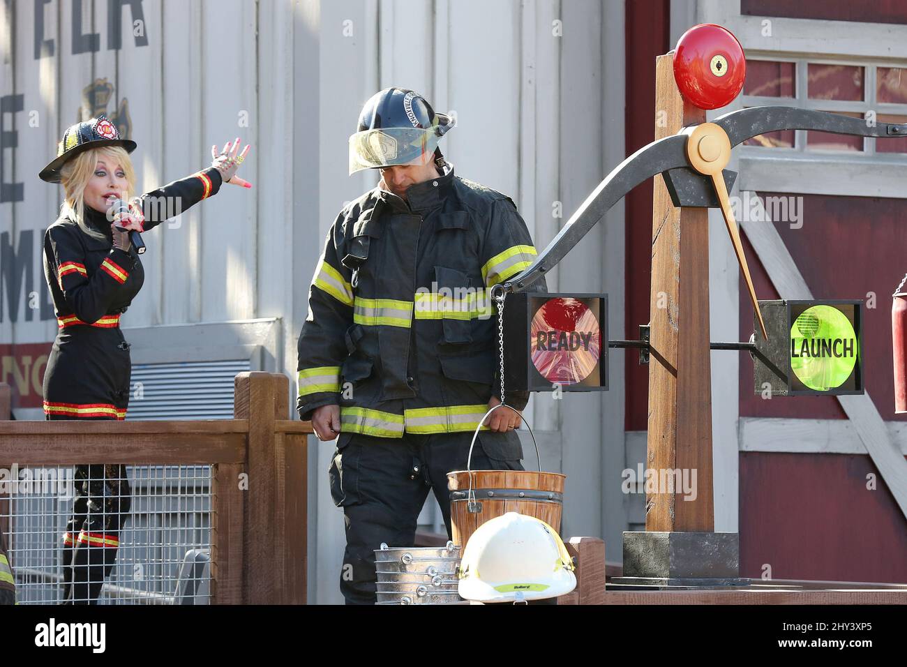 Dolly Parton Launches the FireChaser Express at the Wilderness Pass at ...
