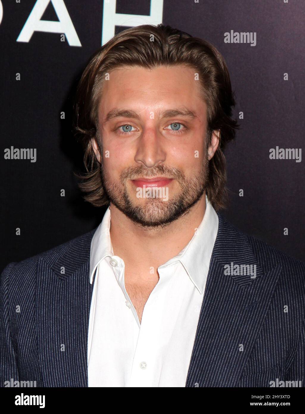 Adam Griffith attending the premiere of "Noah" in New York Stock Photo ...