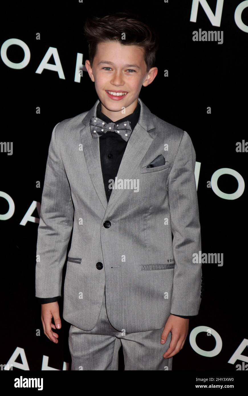 Nolan Cross attending the premiere of "Noah" in New York Stock Photo ...