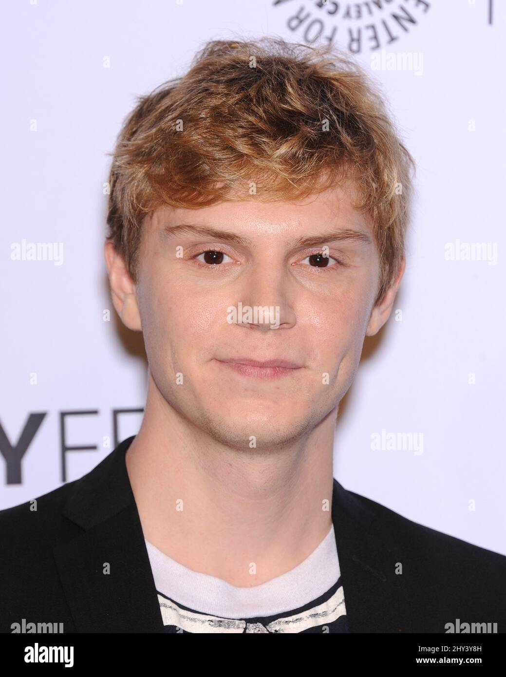 Evan Peters attending a photocall for American Horror Story: Coven at Paley Media Centre in Los ...