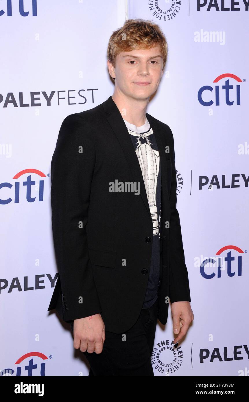 Evan peters attending photocall american horror story hi-res stock ...
