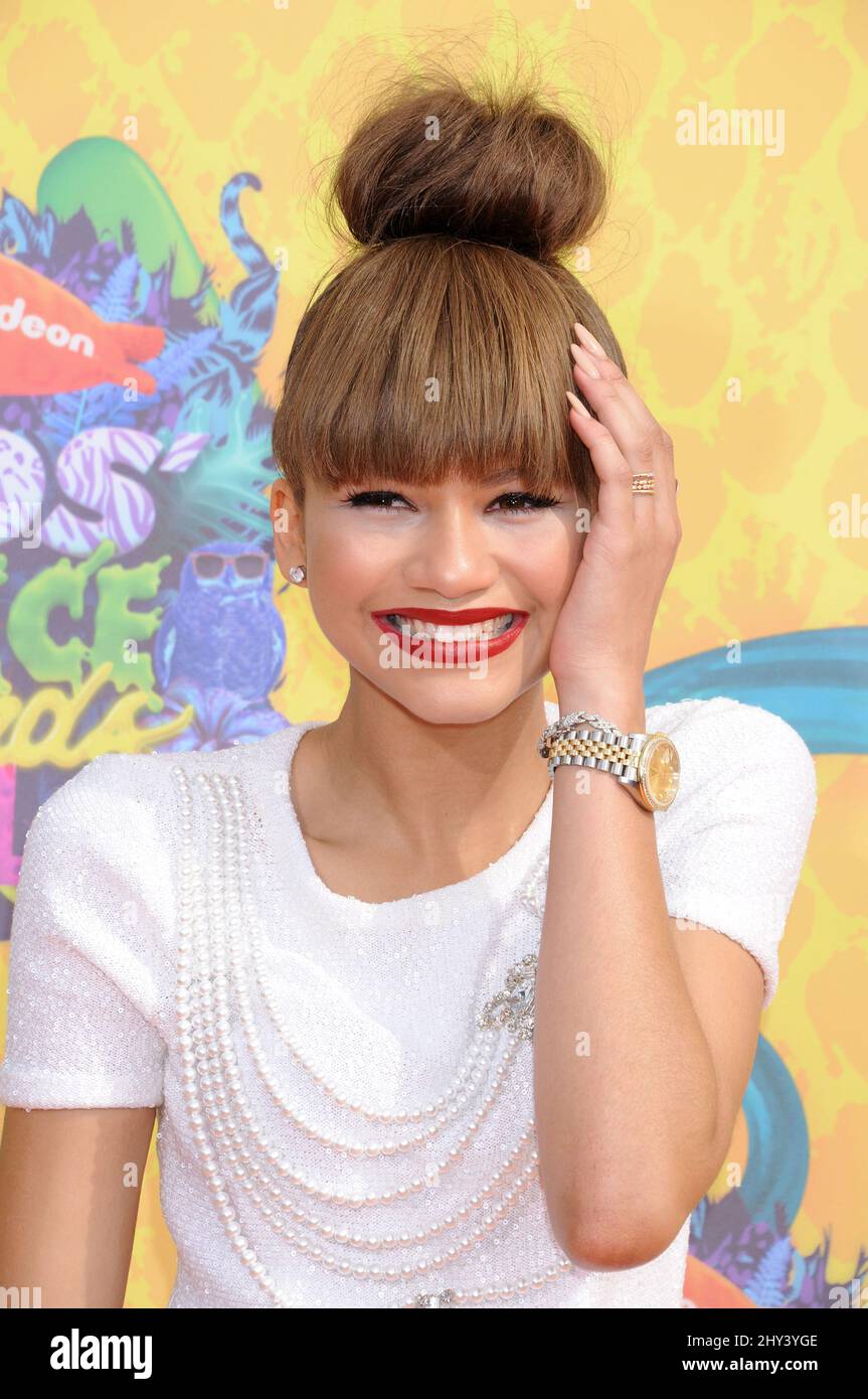 Zendaya Coleman attending Nickelodeon's 27th Annual Kids' Choice Awards ...