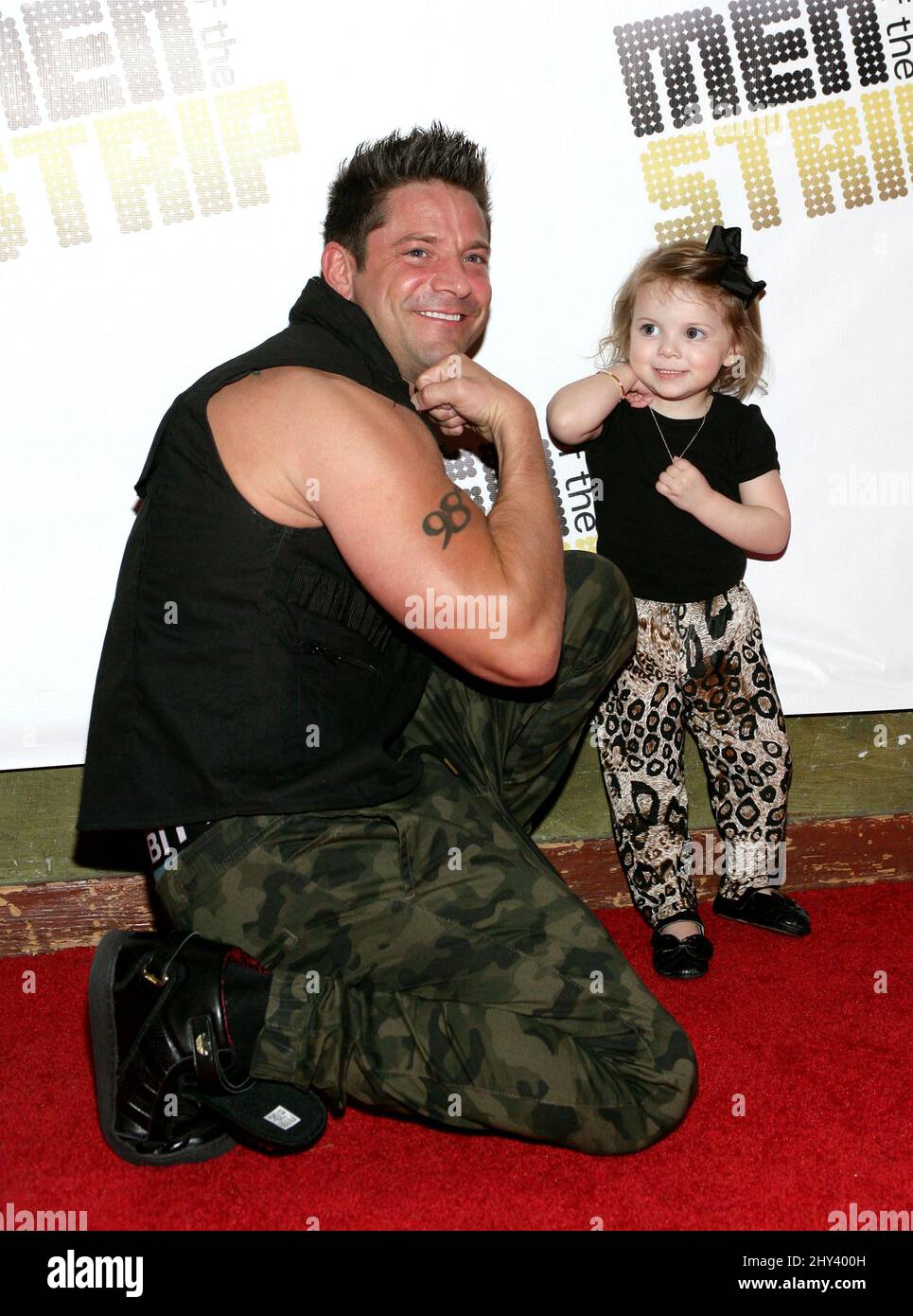 Jeff Timmons and Ariahuna Timmons arrives at the "Men of the Strip ...