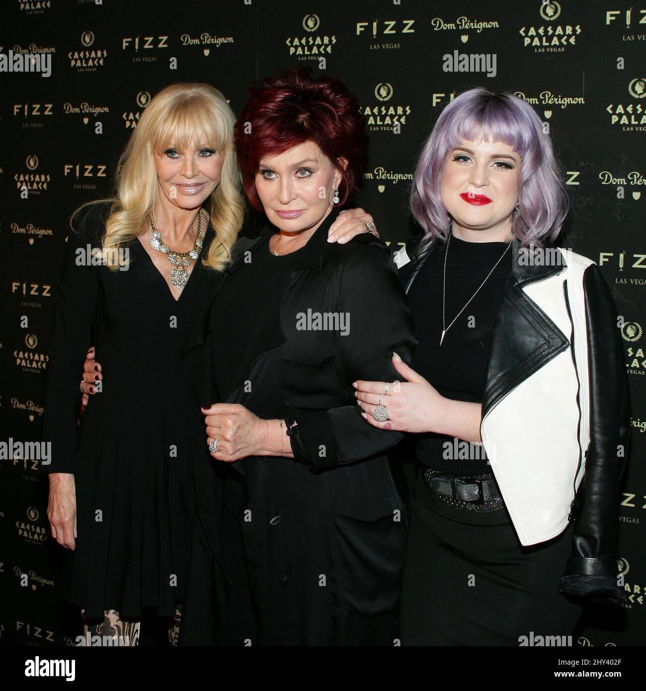Britt Ekland, Sharon Osbourne and Kelly Osbourne attends an event at ...