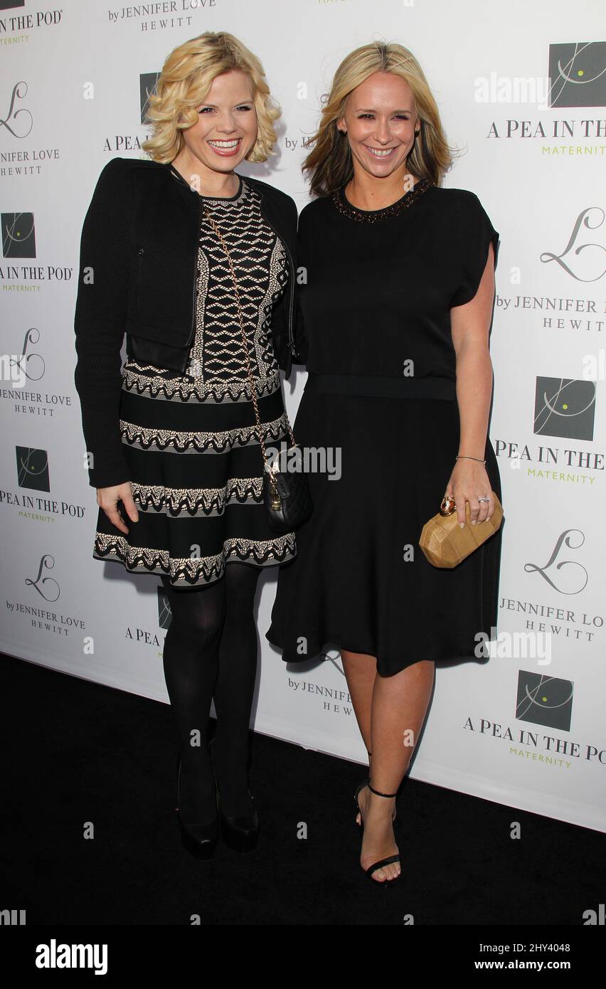 Megan Hilty and Jennifer Love Hewitt attends the launch of Jennifer ...