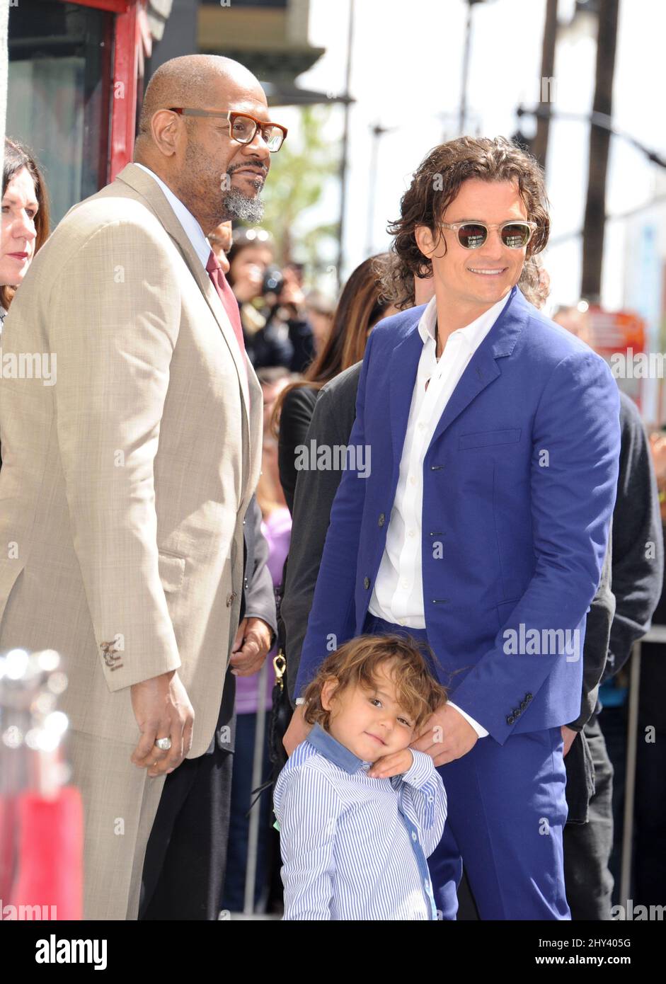 Orlando Bloom and Flynn Bloom Orlando Bloom Hollywood Walk of Fame Star ...