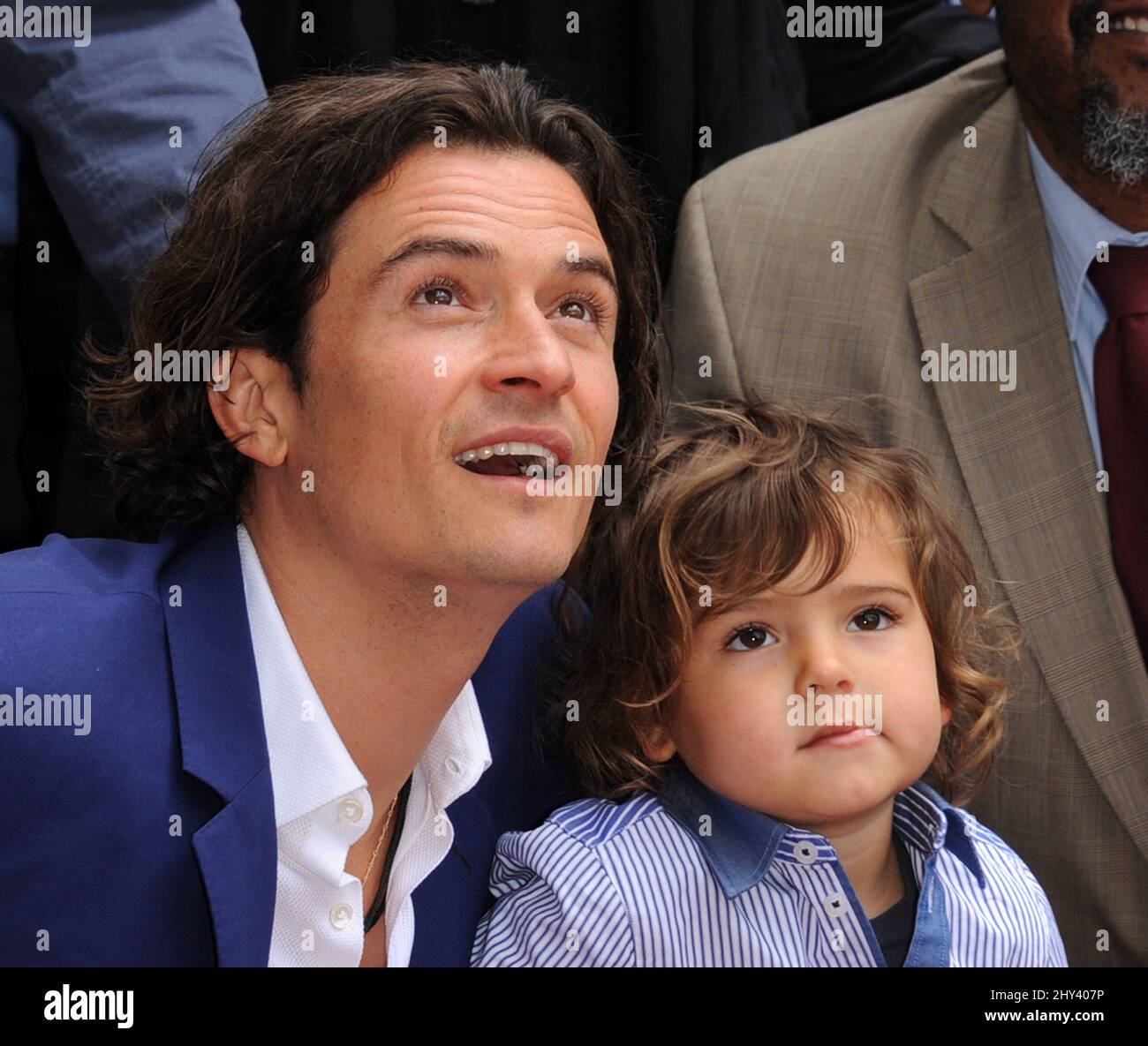 Orlando Bloom & Flynn Bloom Orlando Bloom Hollywood Walk of Fame Star ...