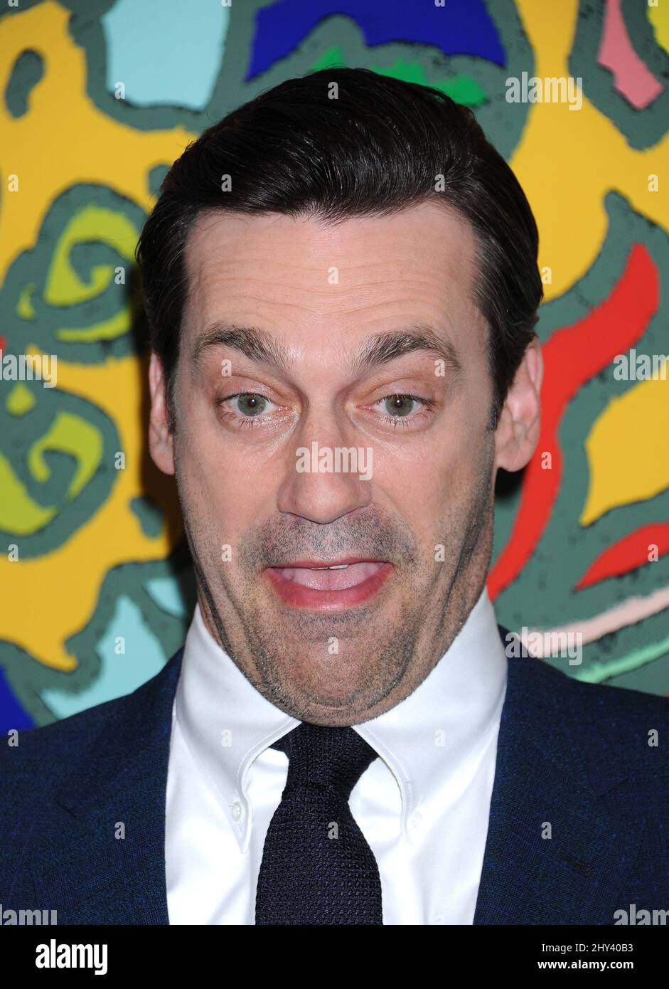 Jon Hamm attending the premiere of "Mad Men" season seven, their final ...
