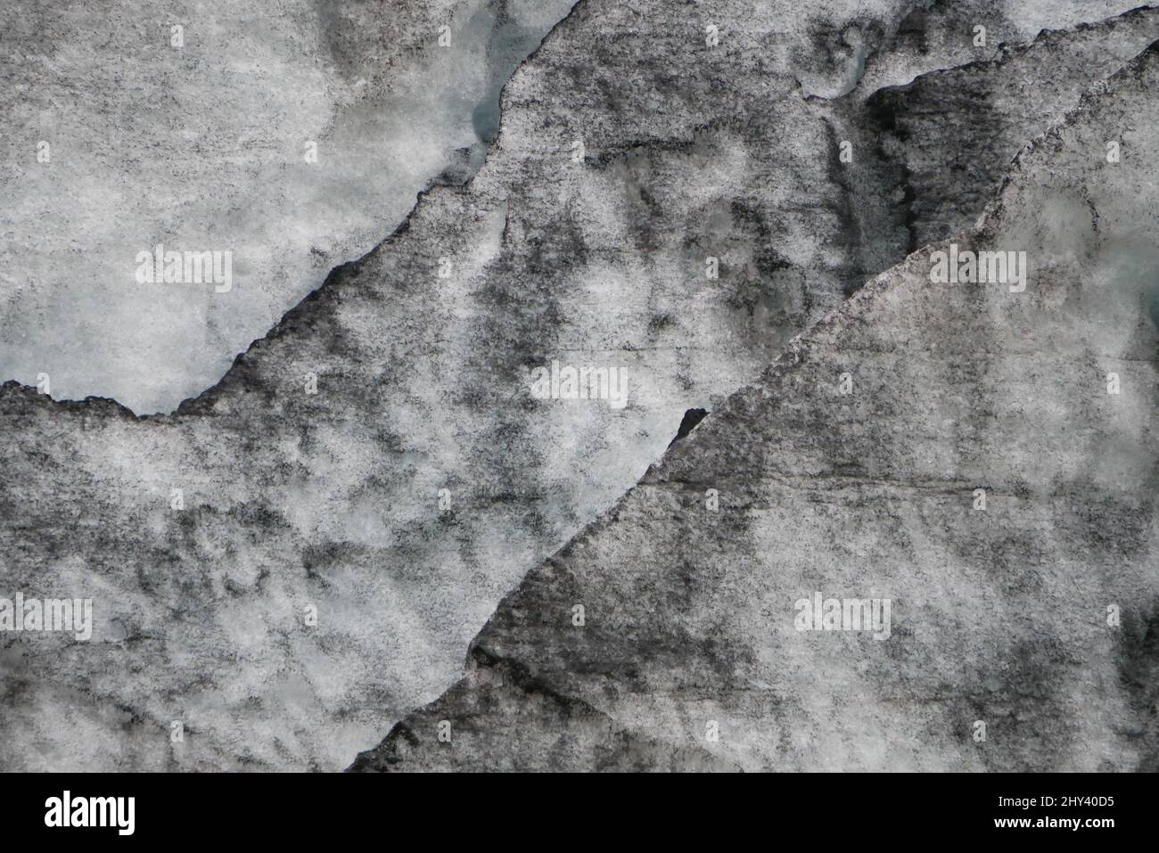 Ash particles mixed into glacier ice Stock Photo - Alamy