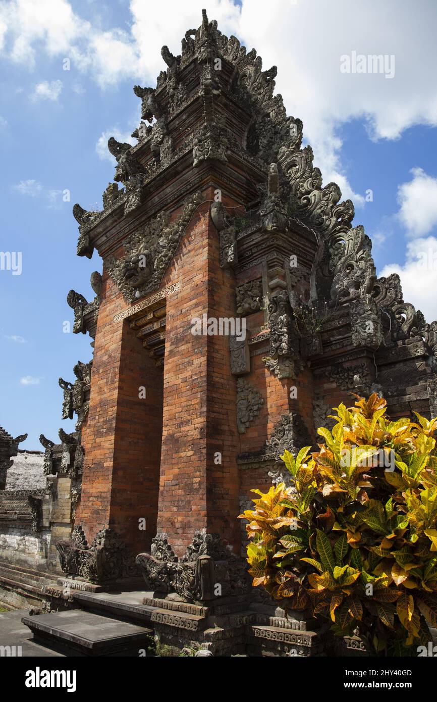 Vertical shot of Pura Puseh Desa Batuan. Hindu temple in Bali ...