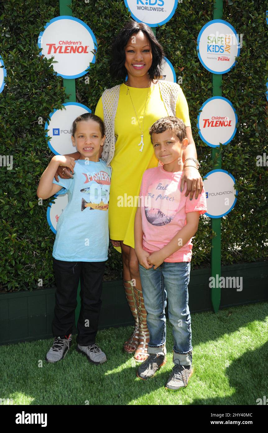 Garcelle Beauvais, Jax Nilon and Jaid Nilon attends the Safe Day Kids ...