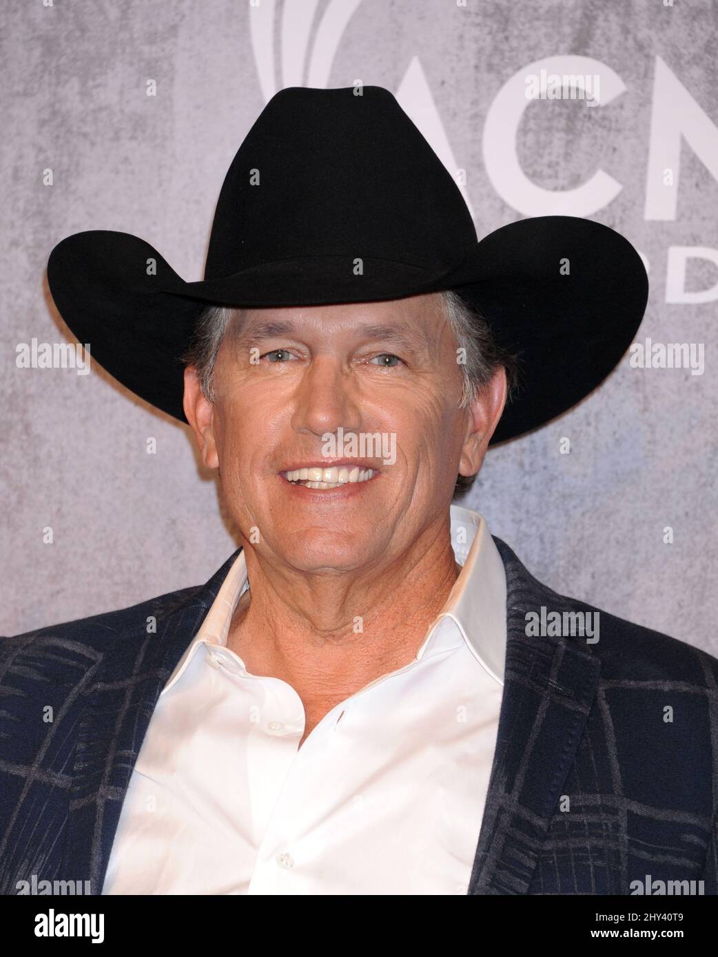 George Strait attending the 49th Annual Academy of Country Music Awards ...