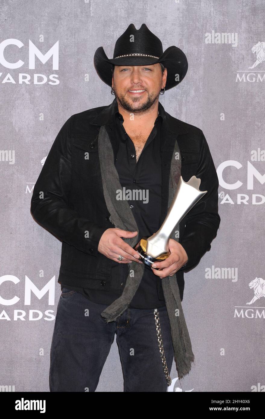 Jason Aldean Attending The 49th Annual Academy Of Country Music Awards