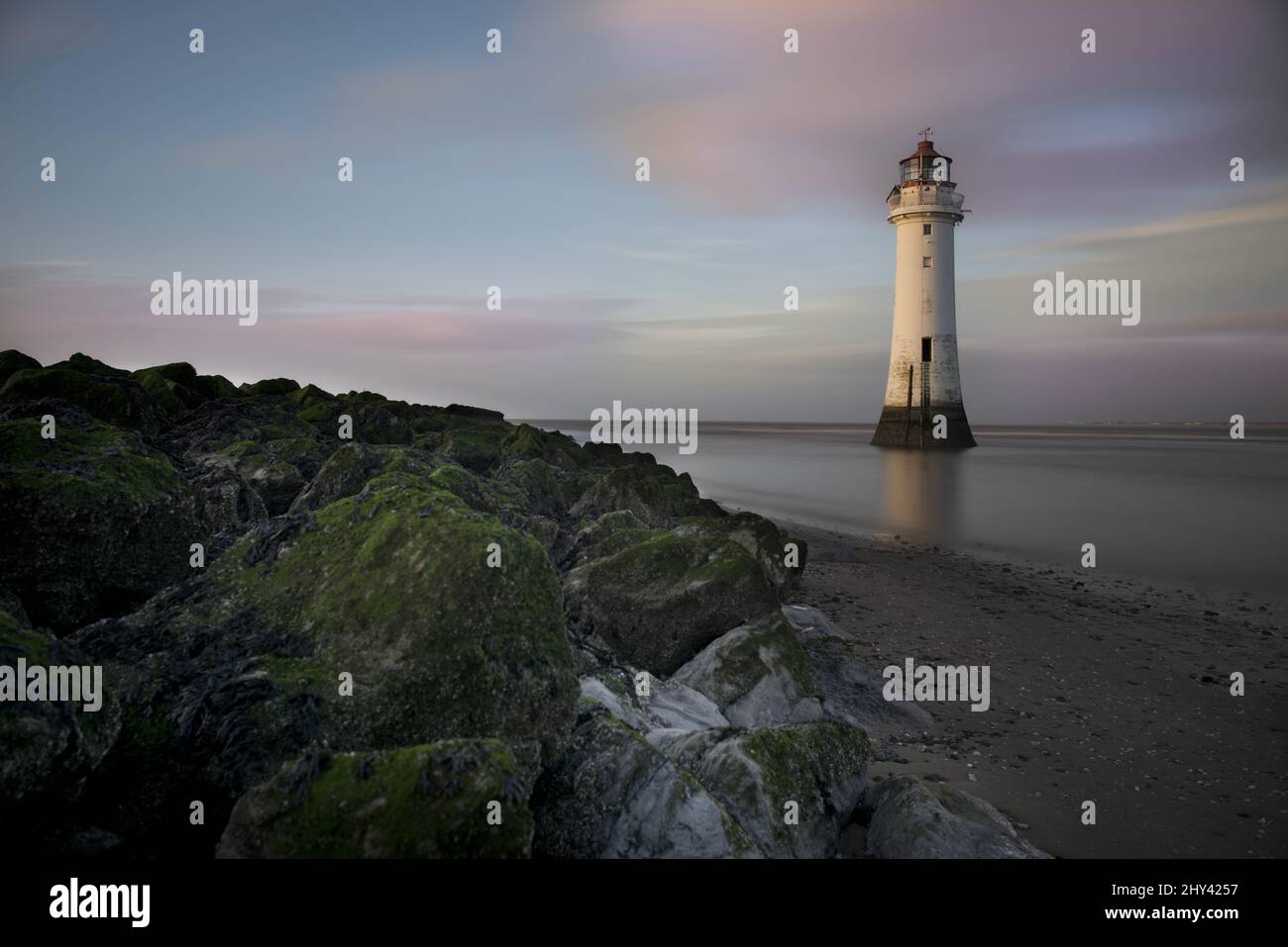 Beautiful shot of a Lighthouse in New Brighton in the United Kingdom ...