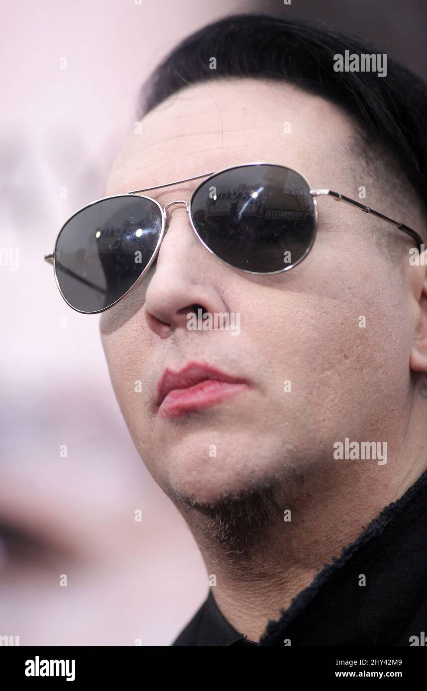 Marilyn Manson arrives at the LA Premiere Of "Transcendence" on ...