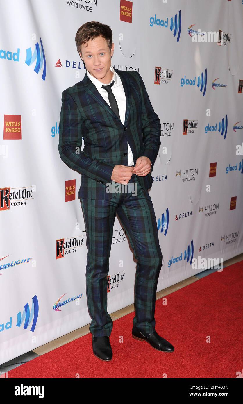 Guy Wilson attending the 25th Annual GLAAD Media Awards held at the ...