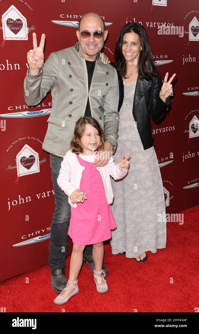 John Varvatos and family attending the John Varvatos 11th Annual Stuart ...