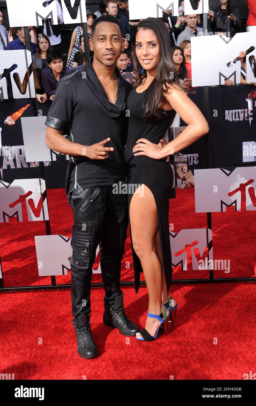 Brandon T. Jackson attending the 2014 MTV Movie Awards in Los Angeles ...
