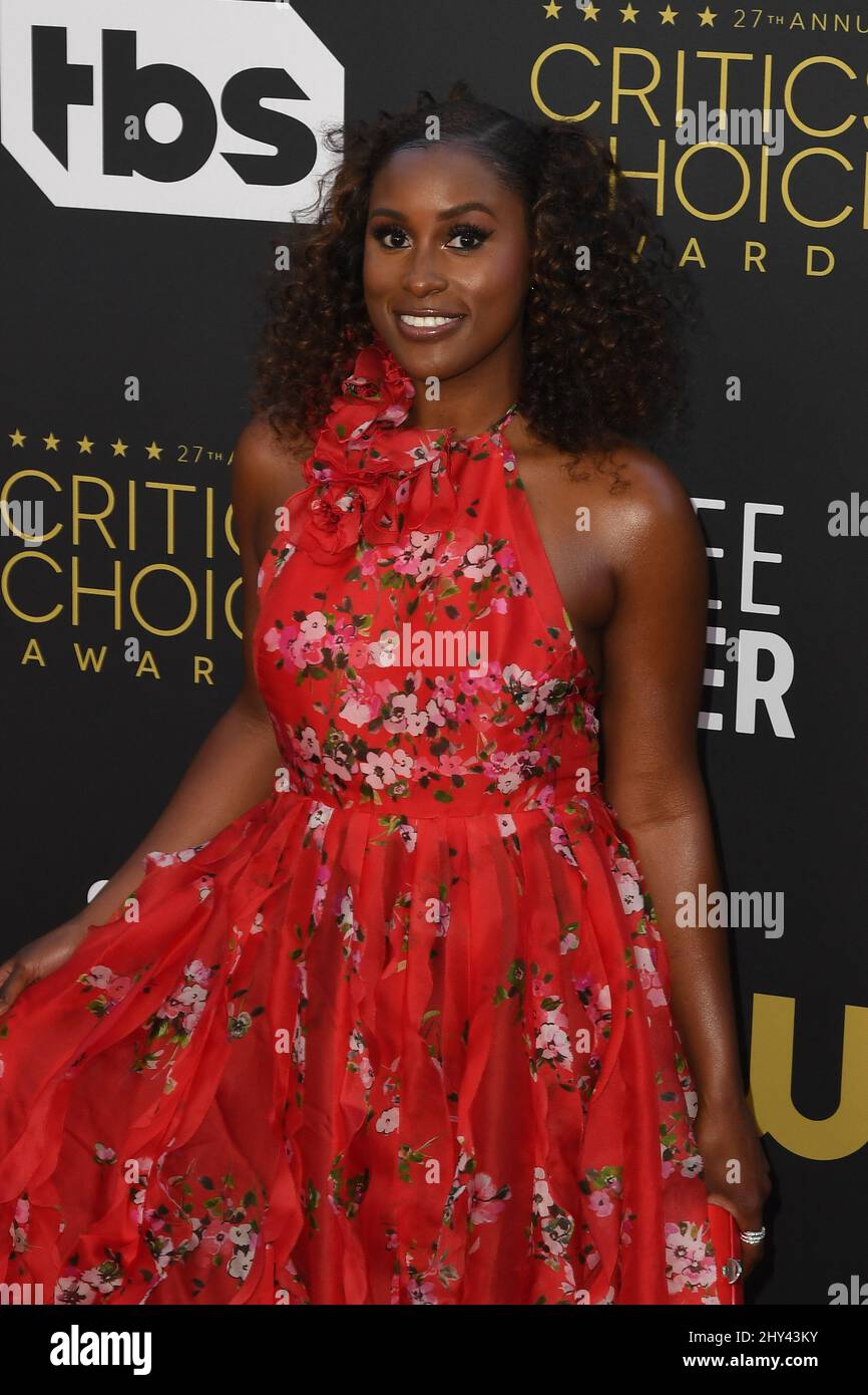 Issa Rae attends the 27th Annual Critics Choice Awards at Fairmont ...
