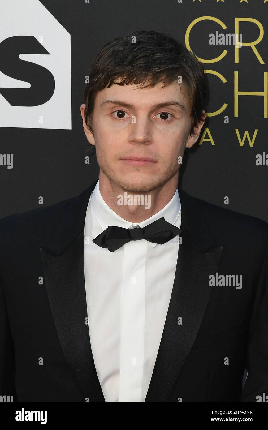 Evan Peters attends the 27th Annual Critics Choice Awards at Fairmont ...