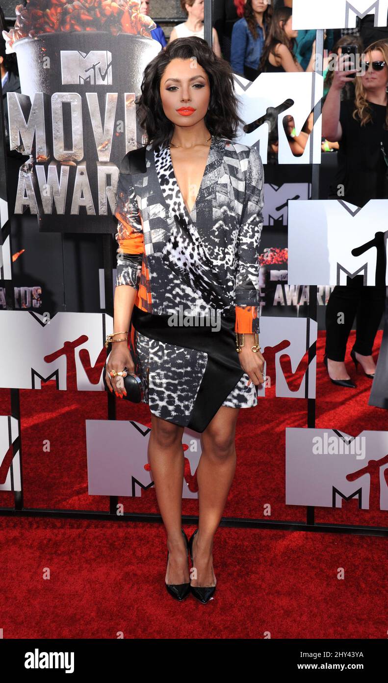 Kat Graham attending the MTV Movie awards 2014 in Los Angeles ...