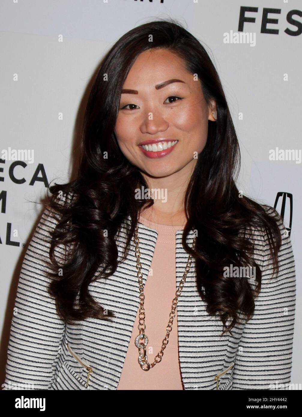 Mia Chang arriving for the premiere of the movie Boulevard during the ...