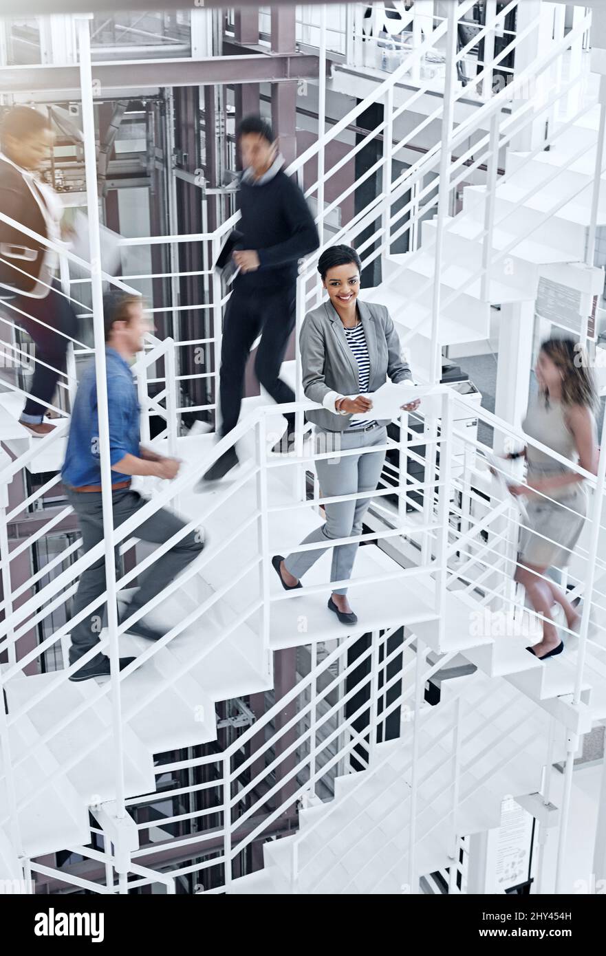 Teamwork stairs hi-res stock photography and images - Alamy