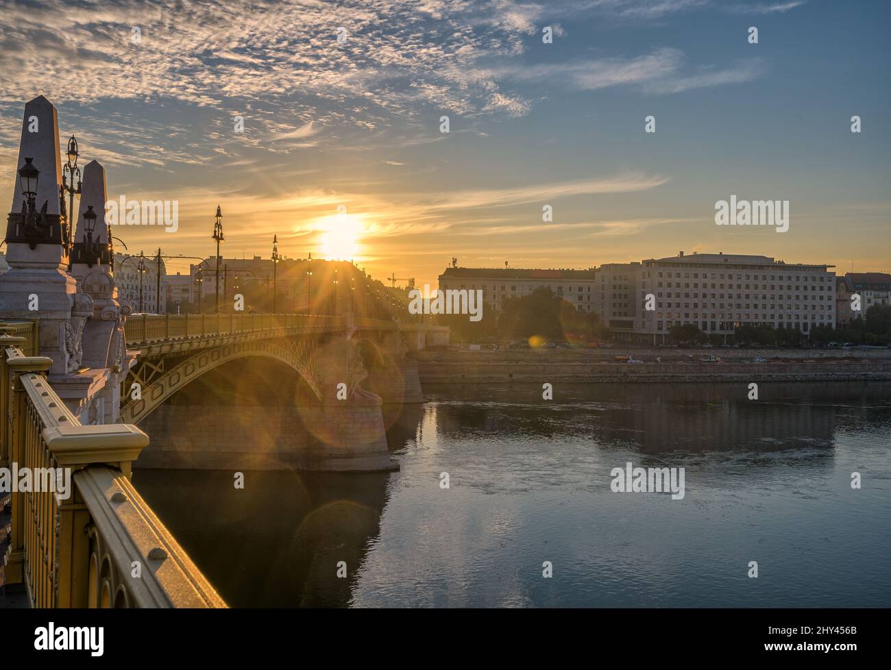 Margaret bridge in summer sunset hi-res stock photography and images ...