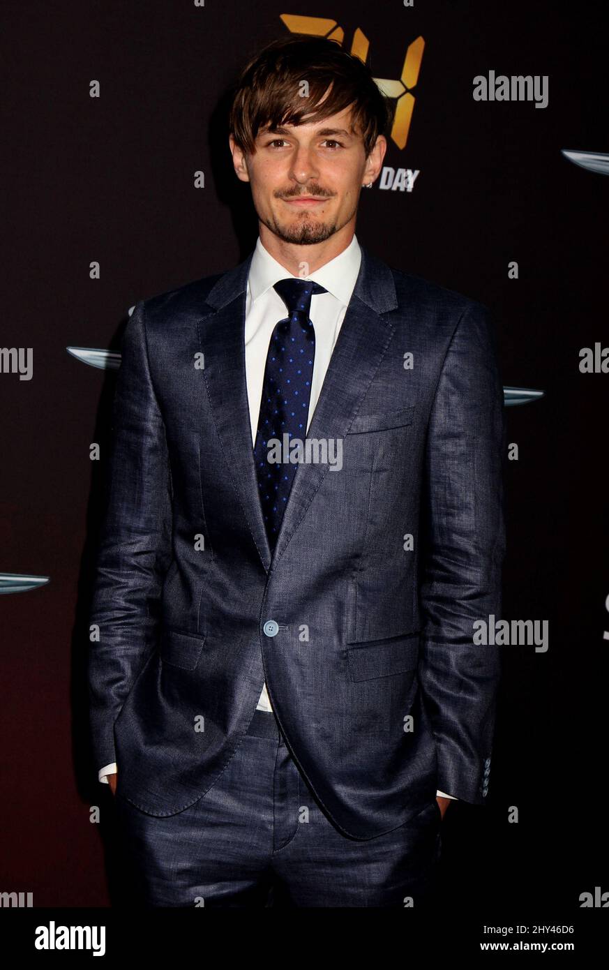 Giles Matthey attending the 24: Live Another Day Premiere Event at The Intrepid in New York ...