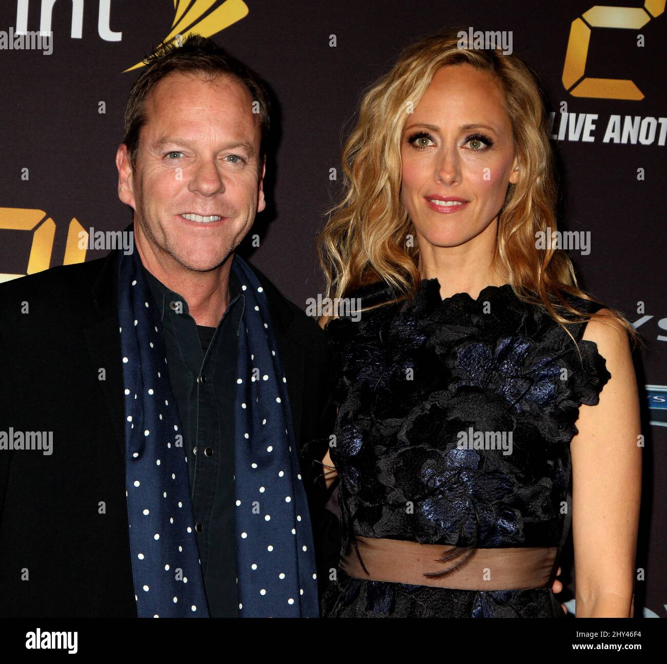 Keifer Sutherland and Kim Raver attending the 24: Live Another Day ...