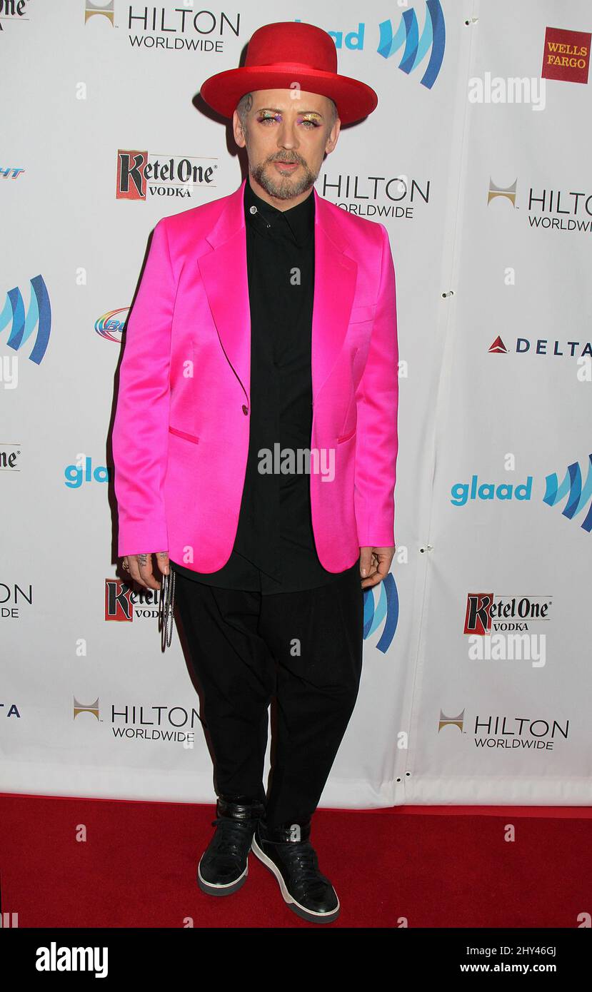 Boy George attending the 25th Annual GLAAD Media Awards at the Waldorf ...