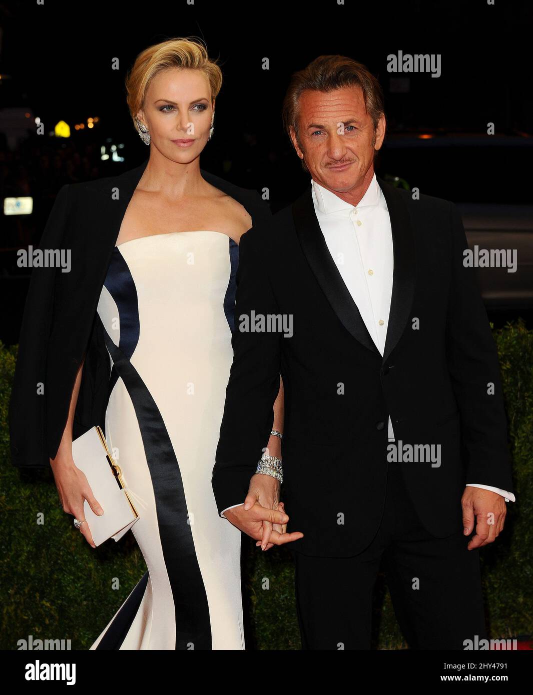 Charlize Theron And Sean Penn Arriving At The Costume Institute Benefit