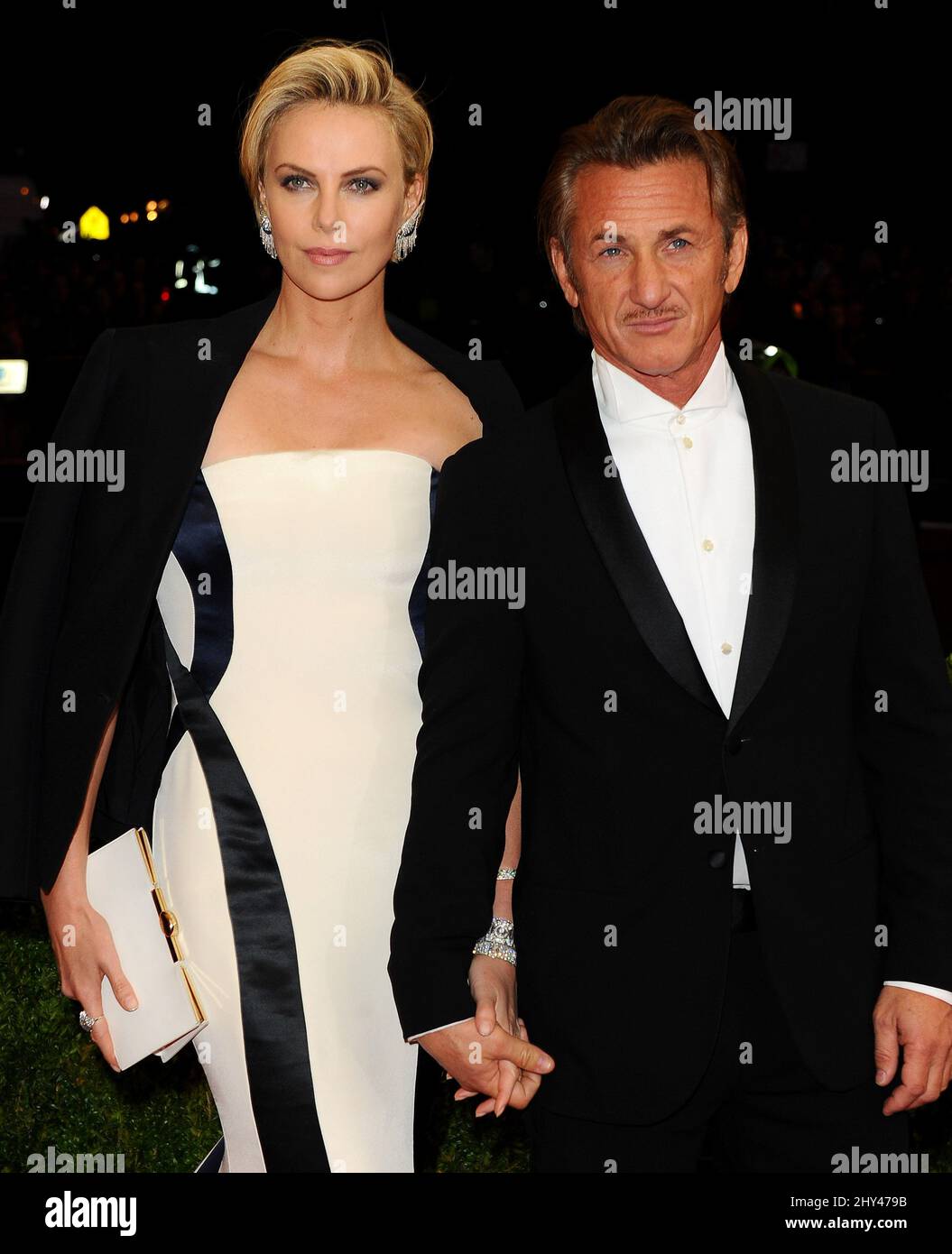 Charlize Theron And Sean Penn Arriving At The Costume Institute Benefit