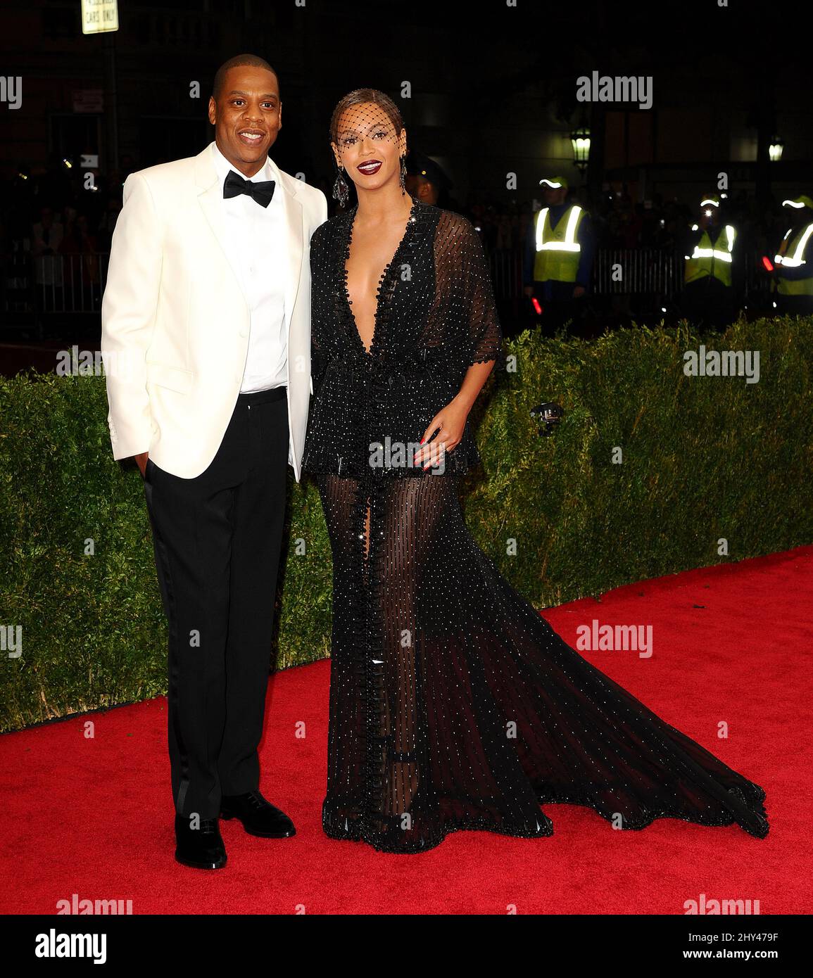 Jay-Z and wife Beyonce Knowles arriving at the Costume Institute ...