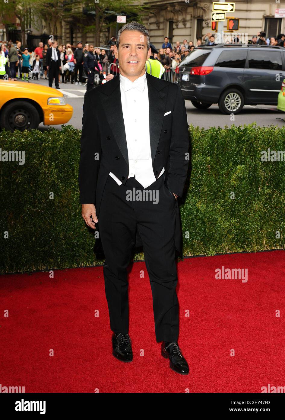 Andy Cohen arriving at the Costume Institute Benefit Met Gala ...