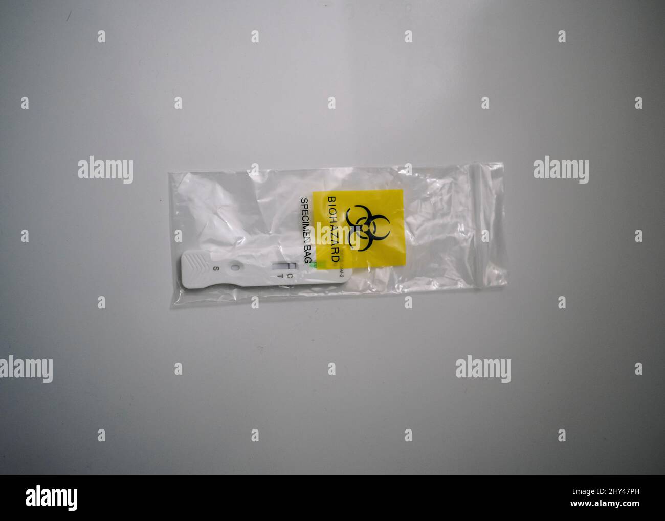biological risk sample bag with rapid antigen test for covid19 Stock ...