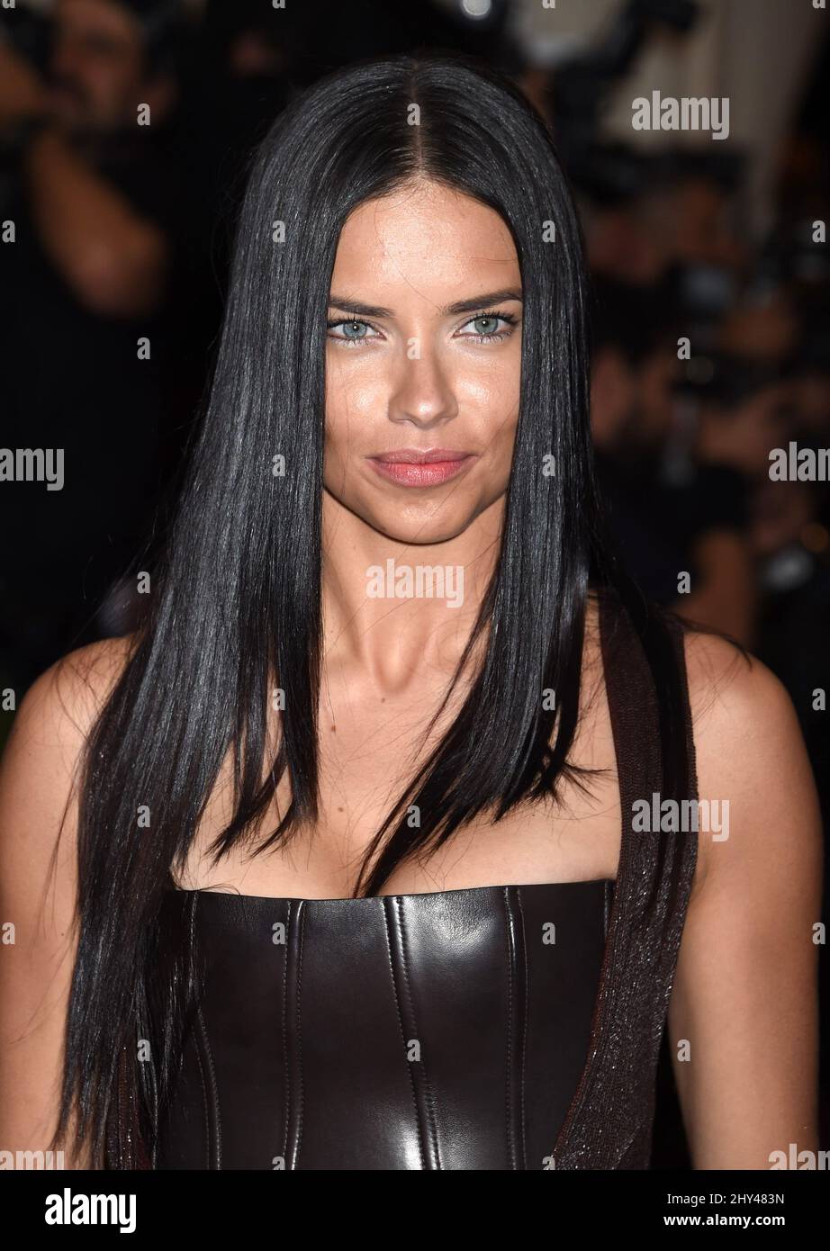 Adriana Lima attending the Costume Institute benefit at the ...