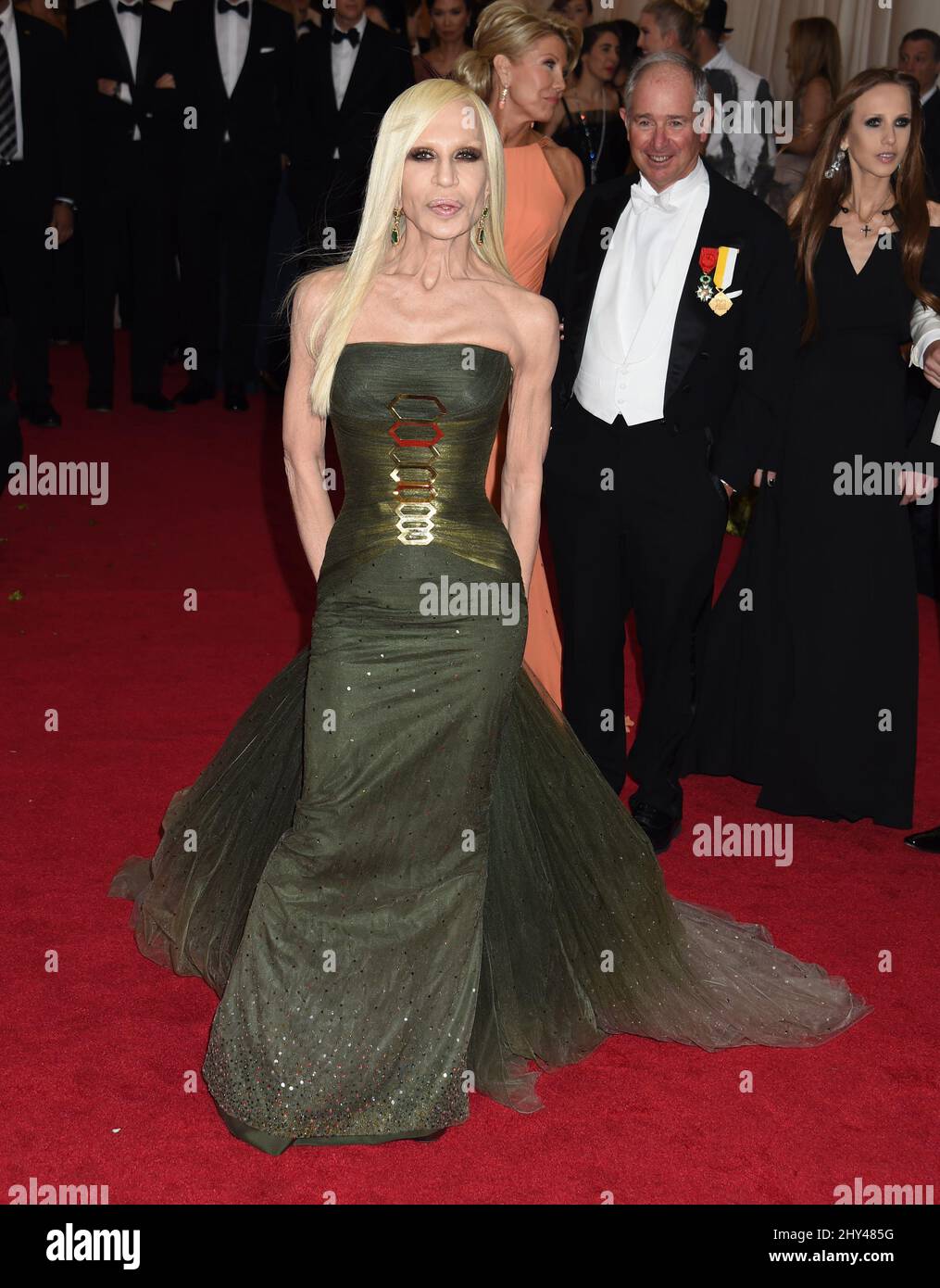 Donatella Versace attending the Costume Institute benefit at the ...