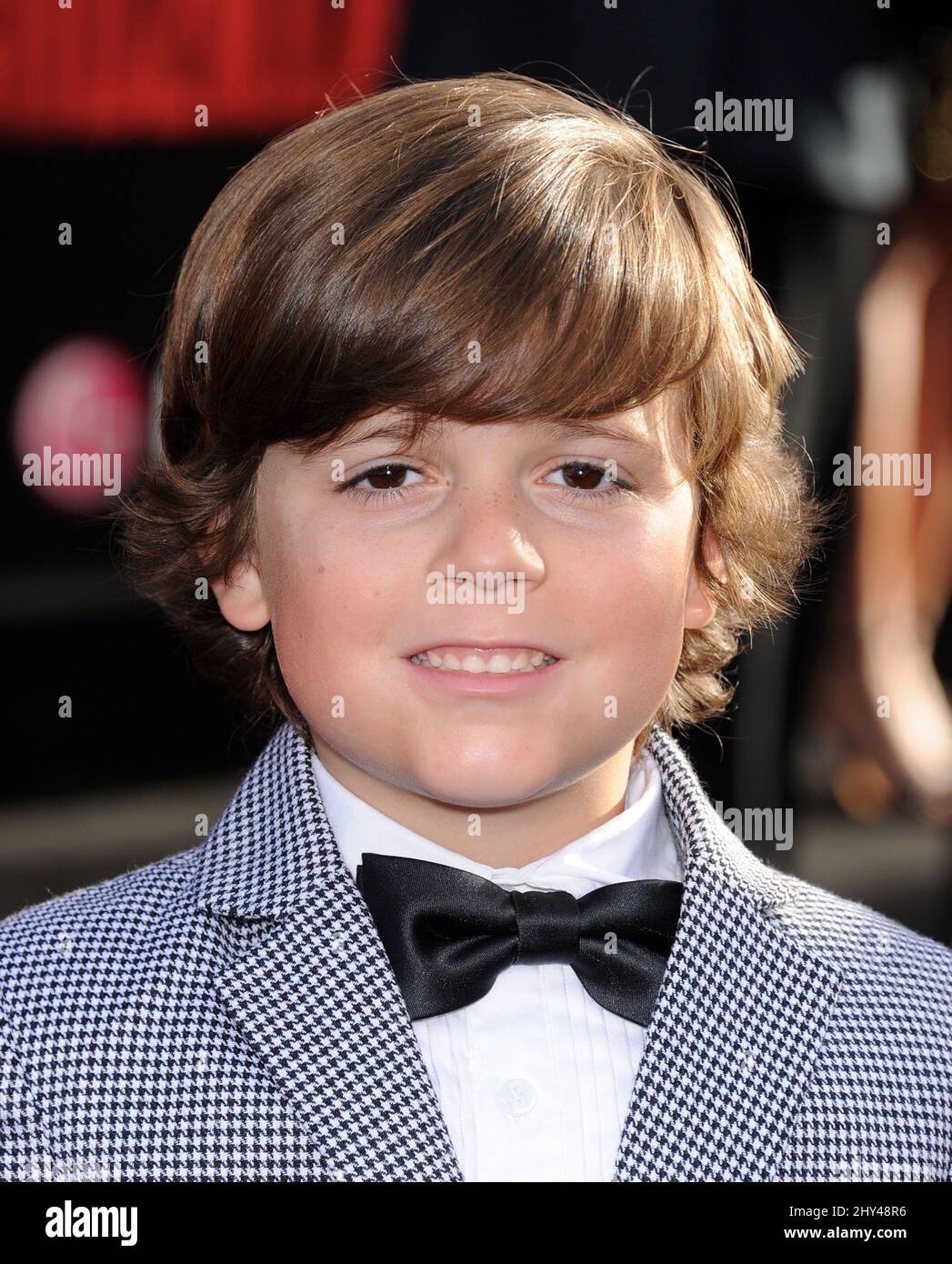 Carson Bolde attending the premiere of Godzilla in Los Angeles ...