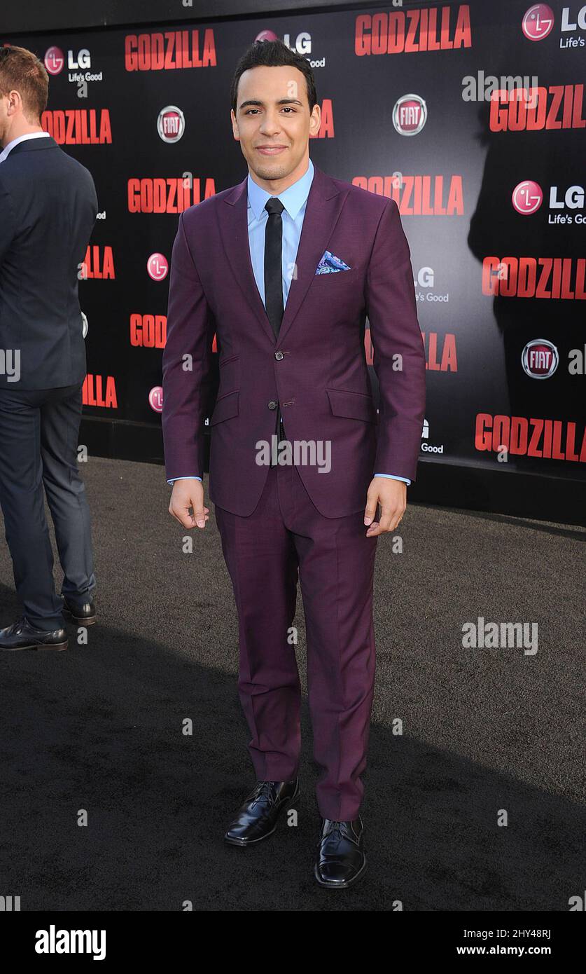 Victor Rasuk attending the premiere of Godzilla in Los Angeles ...