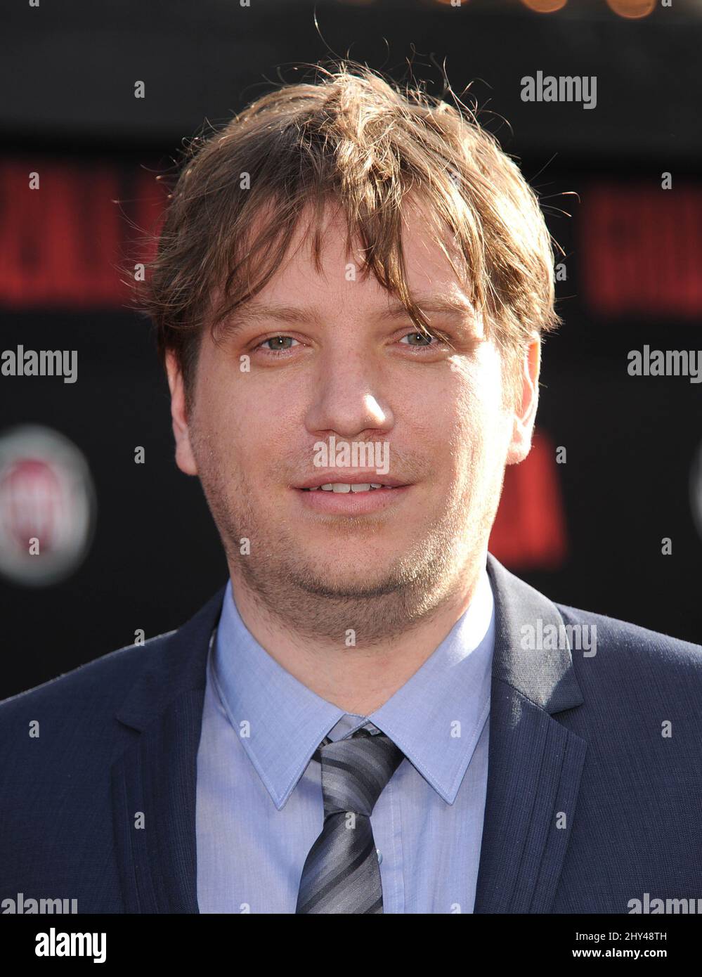 Gareth Edwards attending the premiere of Godzilla in Los Angeles ...