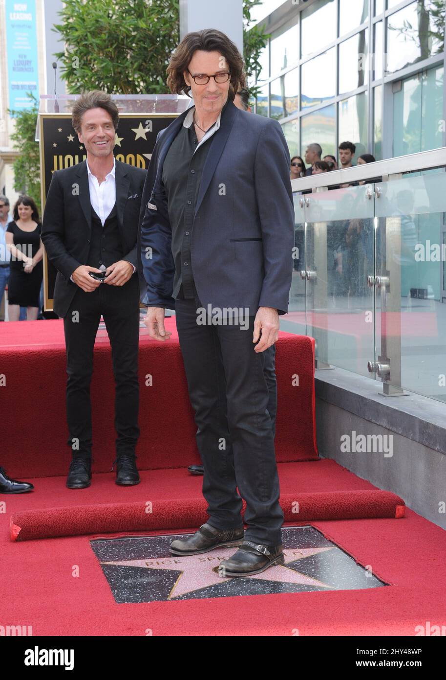 Rick springfield as rick springfield is honoured on hi-res stock ...