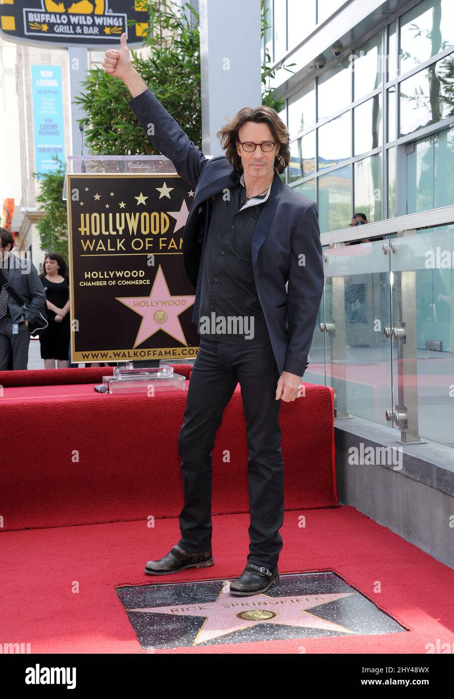 Rick springfield as rick springfield is honoured on hi-res stock ...