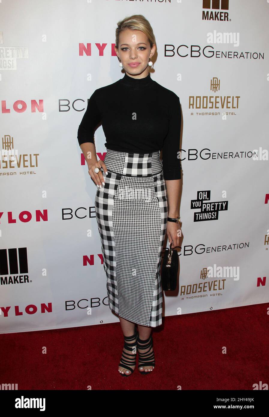 Sadie Calvano attends the Nylon Magazine May Young Hollywood issue ...